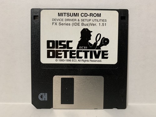 "Disc Detective" Mitsumi CD-ROM Device Driver & Setup Utilities Floppy ...