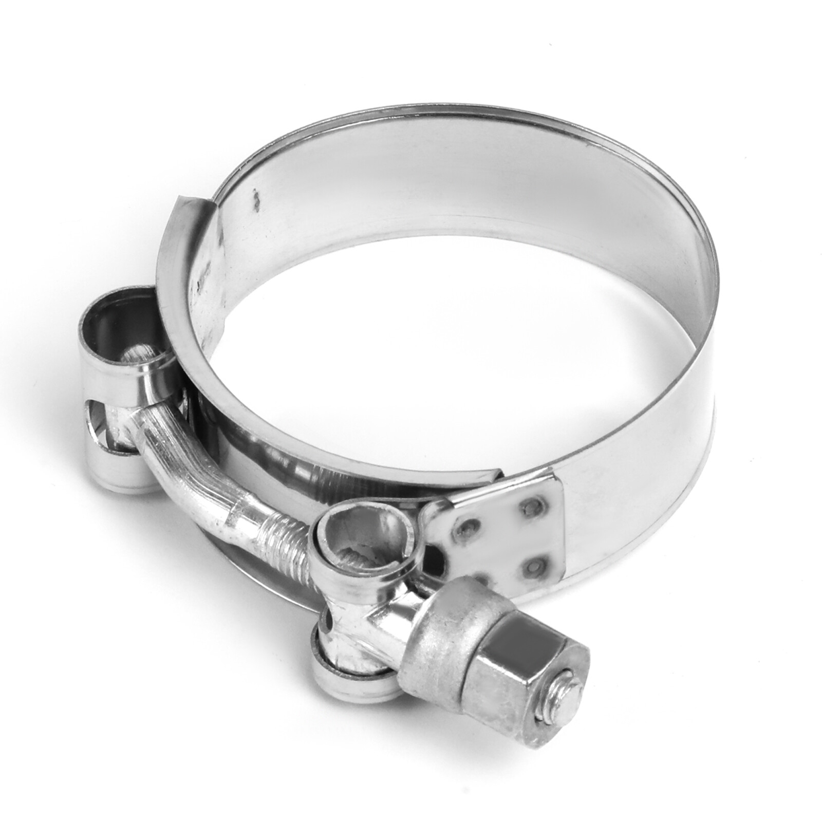10 X 2" 304 STAINLESS STEEL BAND TURBO PIPE HOSE COUPLER T-BOLT CLAMPS ...