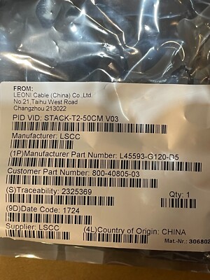 Cisco StackWise STACK-T2-50CM / 800-40805-03 Stacking Cable *New * Free ...