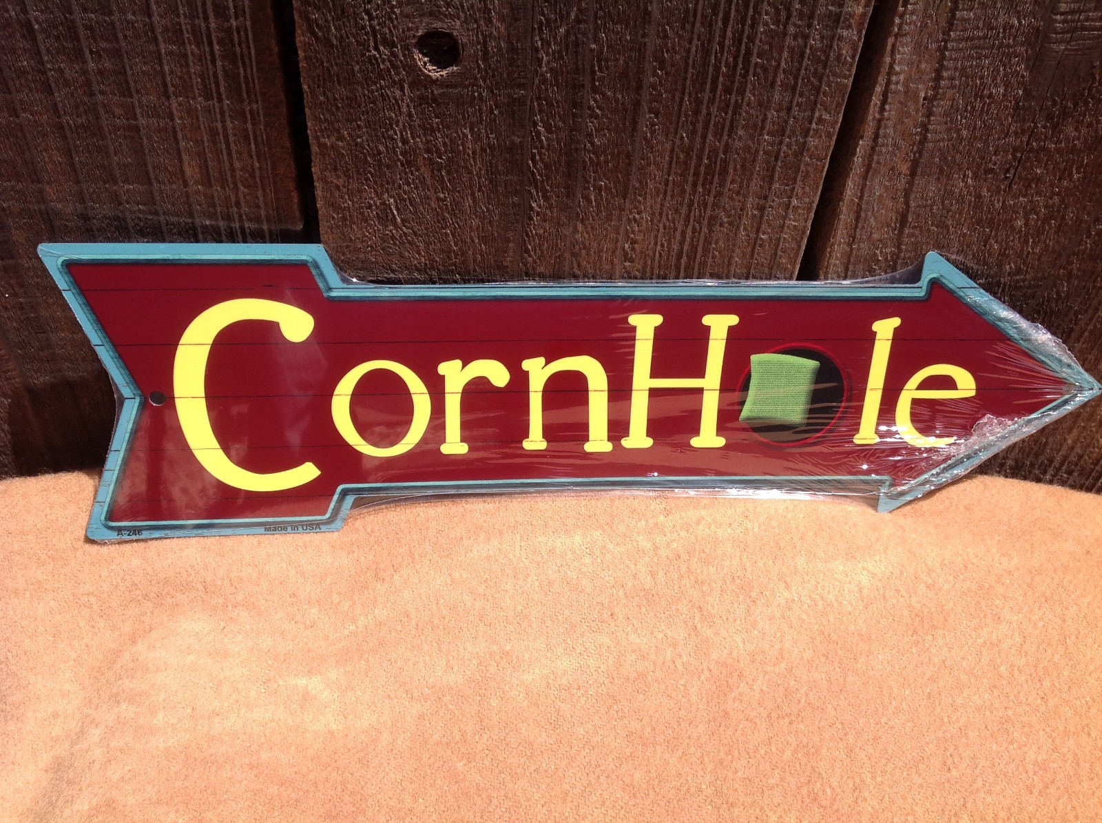 Cornhole This Way To Arrow Sign Directional Novelty Metal 17" x 5" | eBay