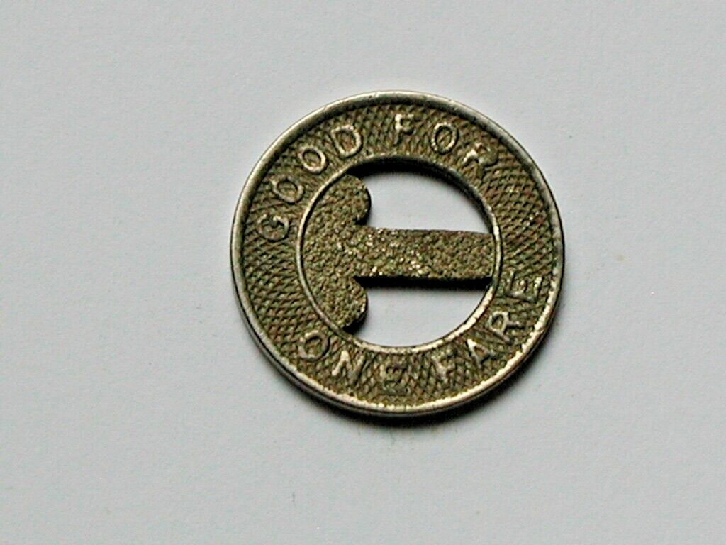 Vintage Detroit & Canada Tunnel Co Transit Token - Good For One Fare ...