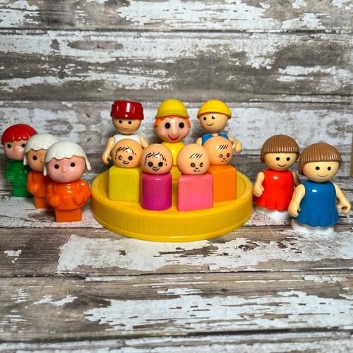 Vintage Playskool Lil Playmates and Various Makers Plastic Figures Lot ...