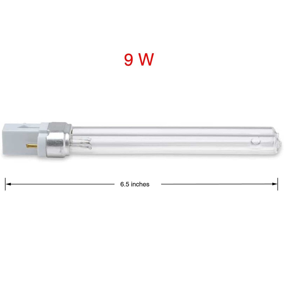 4x Universal UV Bulb 9 Watt 9W G23 UVC HVAC Filter Pond Sun sun Jebao ...