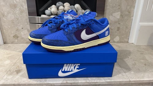 Nike Dunk Undefeated Collab Uk 9 Blue White Purple | eBay UK