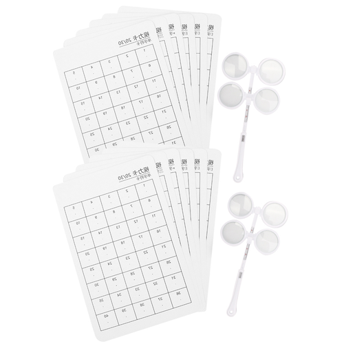 Optical Flipper Adjustable Optometry Plastic Flip 6pcs With Visual Card ...