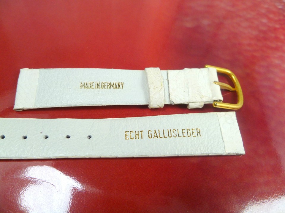 16mm White Gallus Watch Band Leather Strap 1658 | eBay