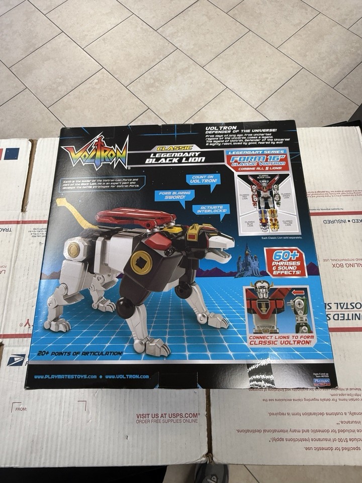 Voltron 40th Anniversary Black Lion Figure | Playmates – NEW READY TO ...