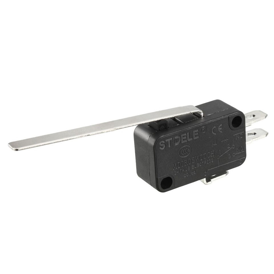 5PCS 15A 250VAC Black V-153-1C25 Long Straight Lever Miniature Micro ...