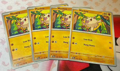 4x Mankey - Pokemon S/V Paldea Evolved 106/193 Regular TCG Playset | eBay