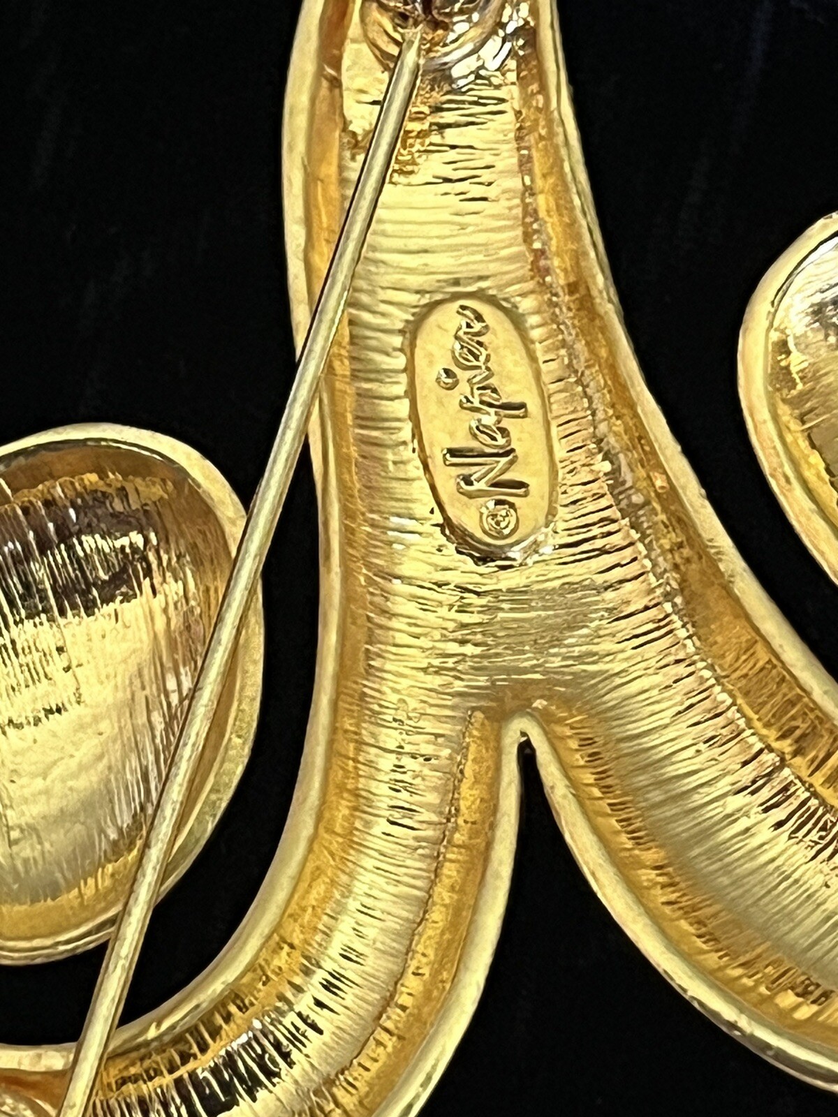 Rare Vintage NAPIER Gold Tone SIGNED Jewelry Lot of 8… - Gem