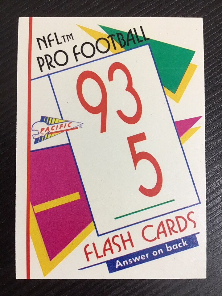 1991 Pacific Flash Cards “Test Issue” #77 Michael Irvin - Dallas ...