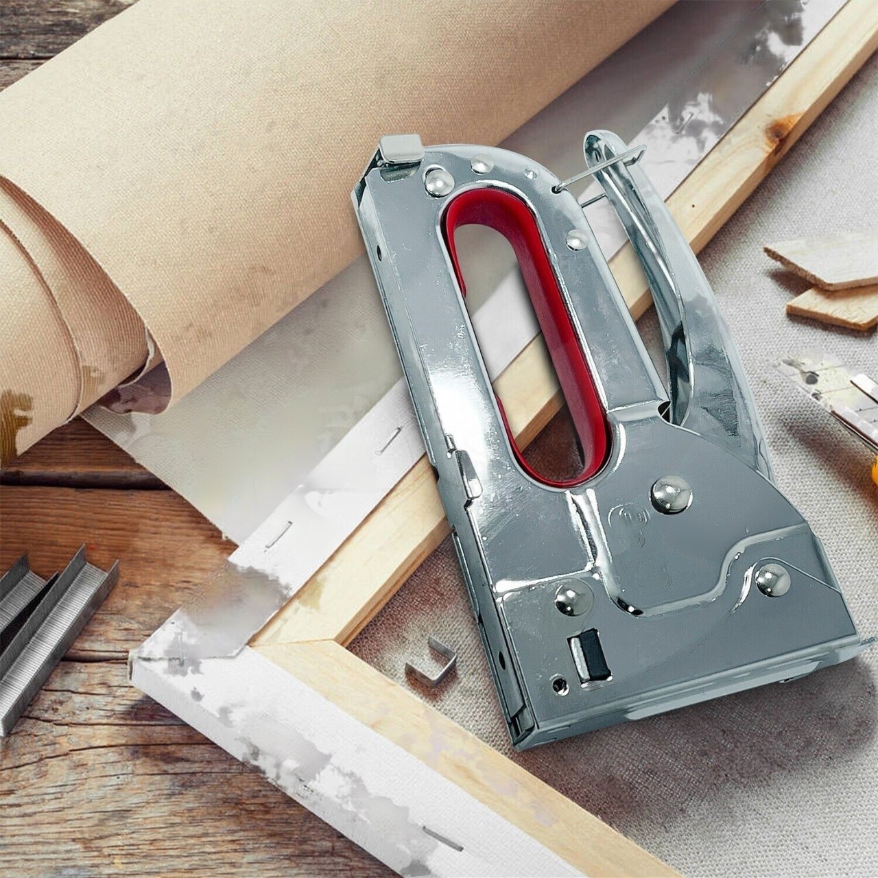 Heavy Duty Staple Gun Trigger Staple Tracker Upholstery Nail 500 x ...