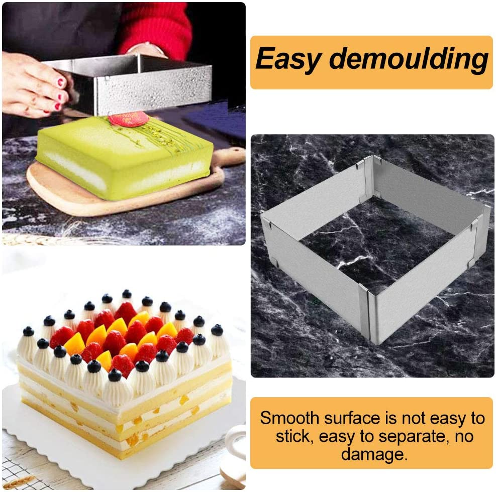 Adjustable Cake Mould Stainless Steel Cake Pan 15 to 28 Cm Adjustable ...