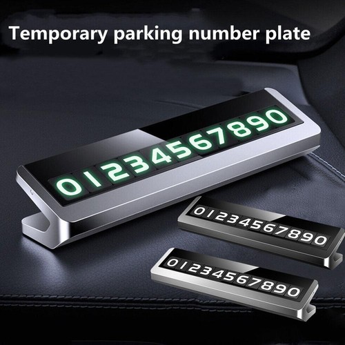 Car Temporary Parking Card Universal Rotate Phone Number Y7 Plate Stick ...