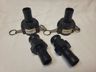 2 SETS BANJO 100E & 100C Polypropylene Cam & Groove Fitting 1" | eBay