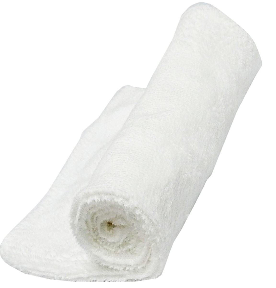 10x White MICROFIBRE FACE FLANNELS Facial Cloth Cleansing Quick-Dry ...