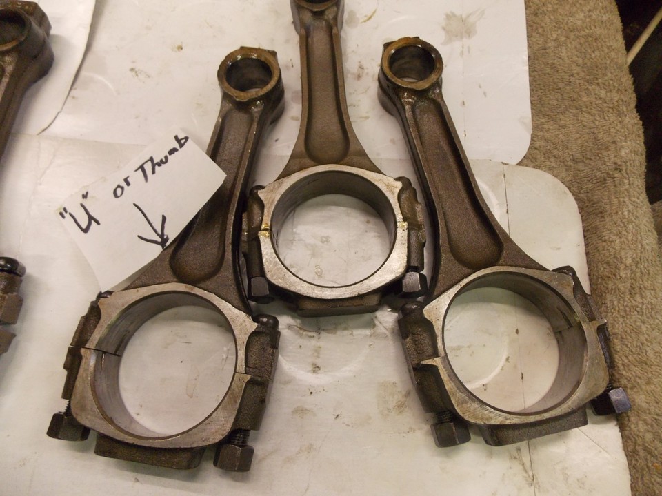 Singles Forged Thumb Stock Big Block Chevy Connecting Rods BBC 396 402 ...