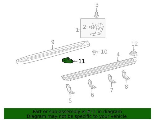 ( 1 ) GENUINE TOYOTA 51719-0C020 PROTECTOR, Step Cover Left Front ...