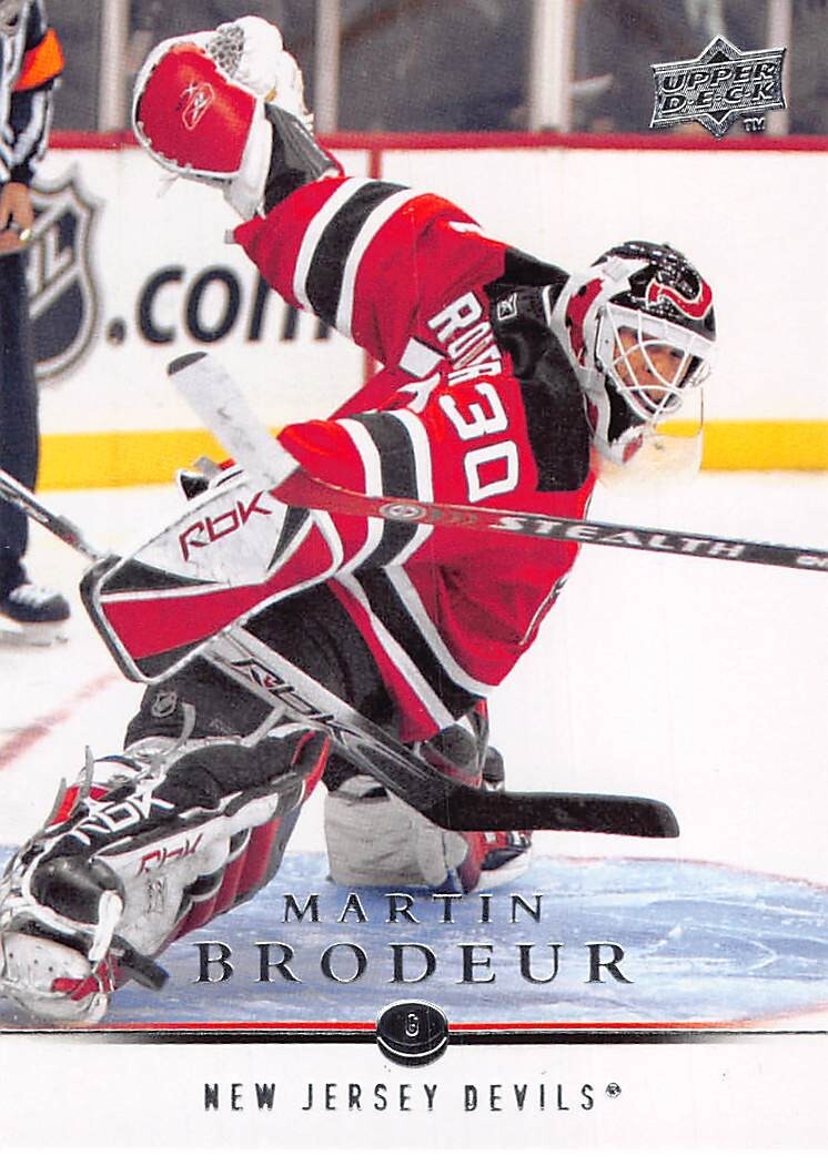 2008-09 Upper Deck Hockey Martin Brodeur #81 NM/MT NEW JERSEY DEVILS | eBay