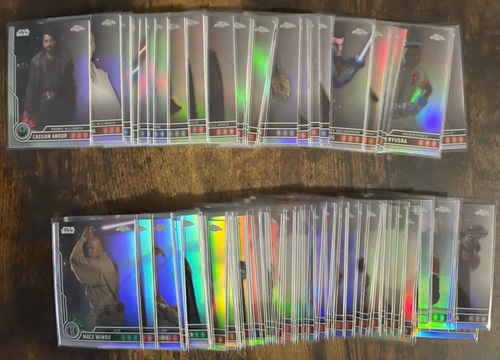2023 Topps Chrome STAR WARS Complete Refractor base set cards 1-100 | eBay