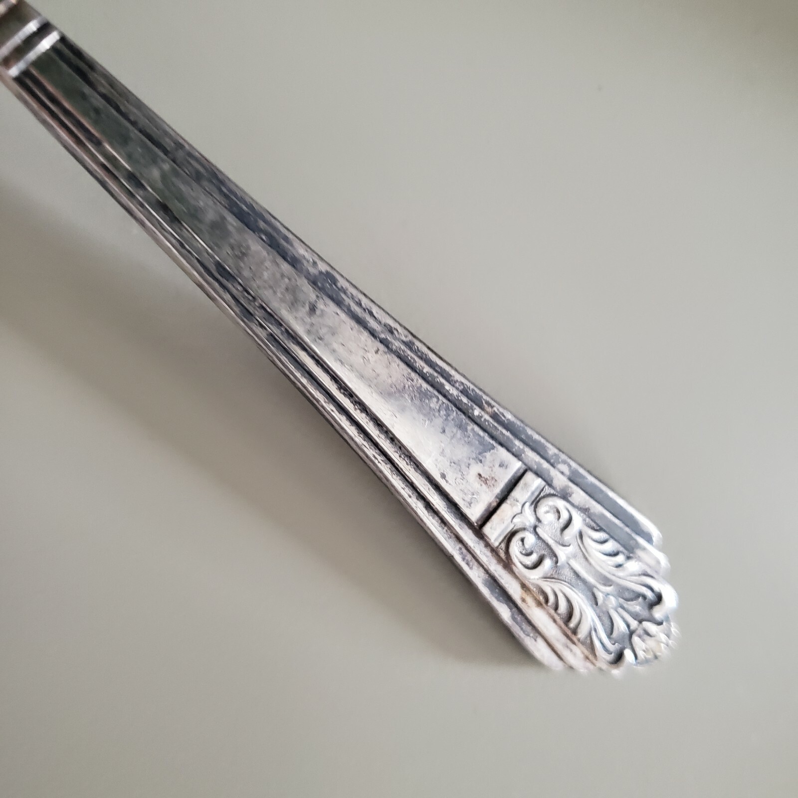 ANTIQUE VINTAGE COLLECTIBLE SERVING PIECE 8.5" ROYAL SAXONY SILVER ...