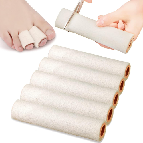 6 Pieces Foam Toe Sleeves Foam Tube Toe Protectors Toe Bandages for Toe ...