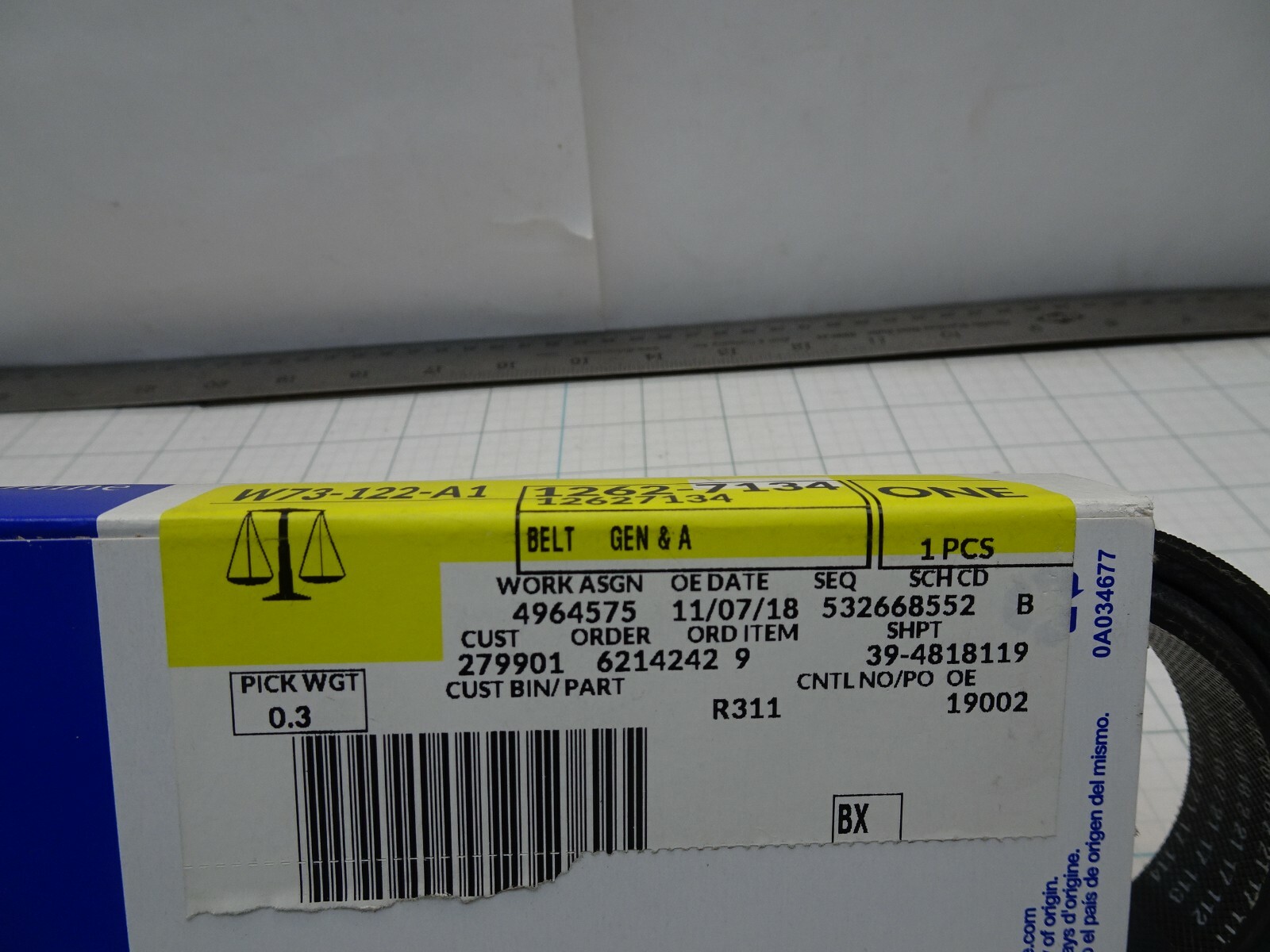 GM 12627134 Serpentine Belt 5PK1765 OEM NOS General Motors | eBay