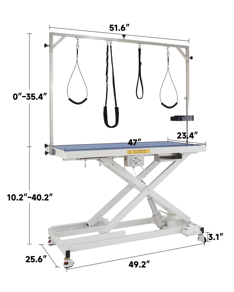 CO-Z 34/50" Pet Dog Grooming Bath Tub /Table Wash Station Professional ...