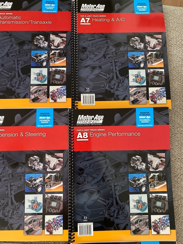 Motor Age Training - A1-A9 Car and Light Truck Study Guide Set - ASE ...