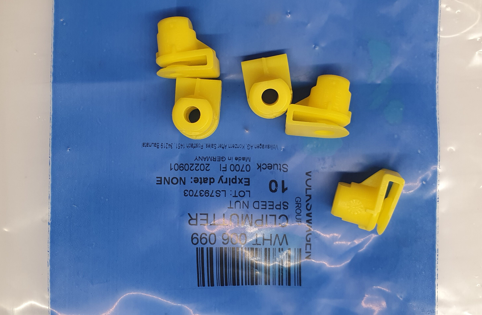 5X NEW Genuine Audi Fasteners CLIP NUT WHT006099 for Audi VAG OEM | eBay