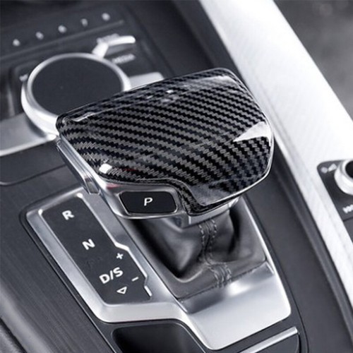Carbon Fiber Gear Shift Knob Cover Stickers Head Trim For Audi A4 A5 A6 ...