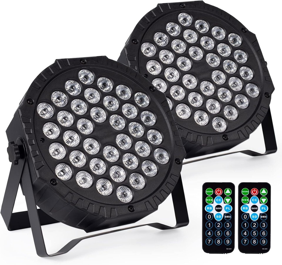 RGB 36 LED Stage Lighting PAR Light DMX Beam Party DJ Disco Lights with ...