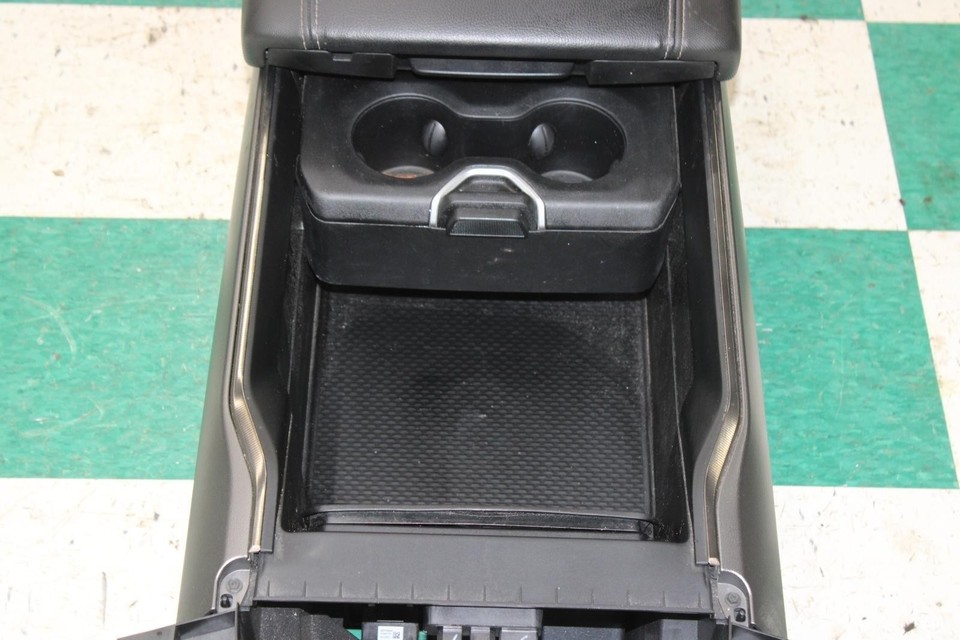 19-24 RAM 1500 New Style Rebel Black Leather Armrest Floor Center ...