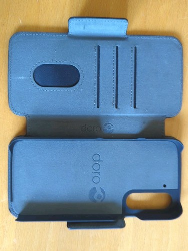 Original Doro 8050 Case - Genuine Flip Real Leather Protection Cover ...