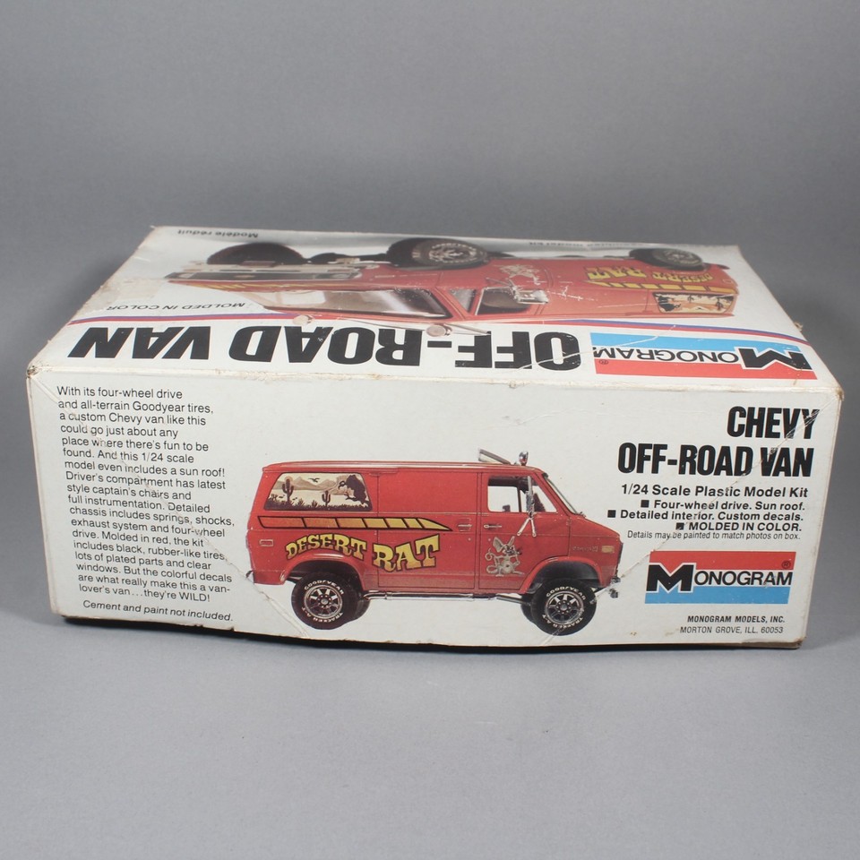 1977 Original Vintage Chevy Off-Road Van Model Kit 1/24 Monogram #2224 ...
