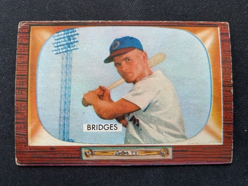 1955 Bowman Baseball Card # 136 Rocky Bridges - Cincinnati Redlegs (VG ...