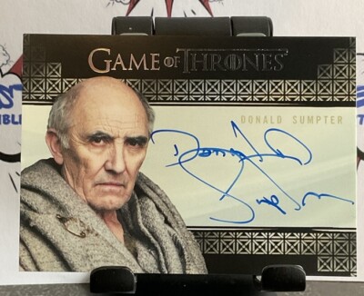 Game Of Thrones Auto DONALD SUMPTER as MAESTER LUWIN B | eBay
