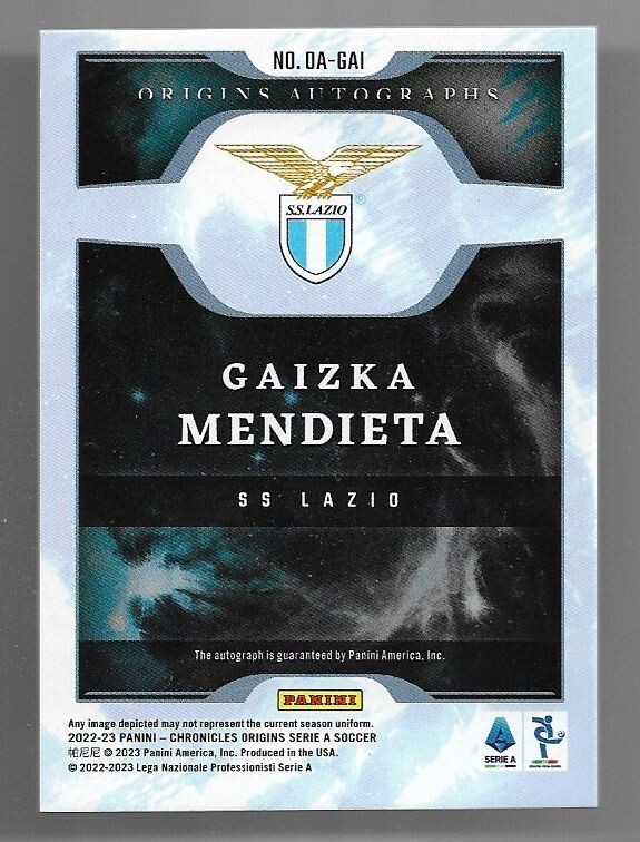 2022-23 Panini Chronicles Origins Autographs Card : Gaizka Mendieta #31 ...