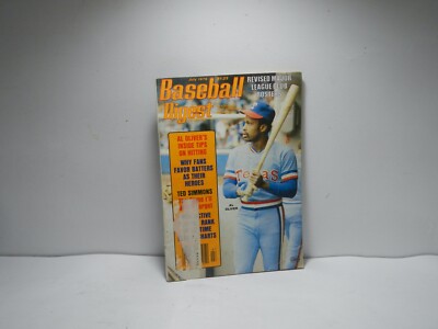 Vintage Magazine Baseball Digest July 1979 Al Oliver Cover Texas ...