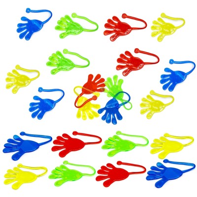 24 Pcs Sticky Hands for Kids, Stretchy Sticky Hand Toys for Goodie Bag ...