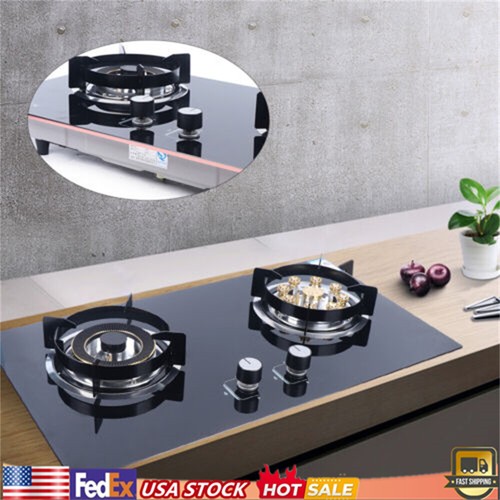 Kitchen Natural Gas Cooker Gas Cooktop Stove Top 2 Burners Built-in NG ...
