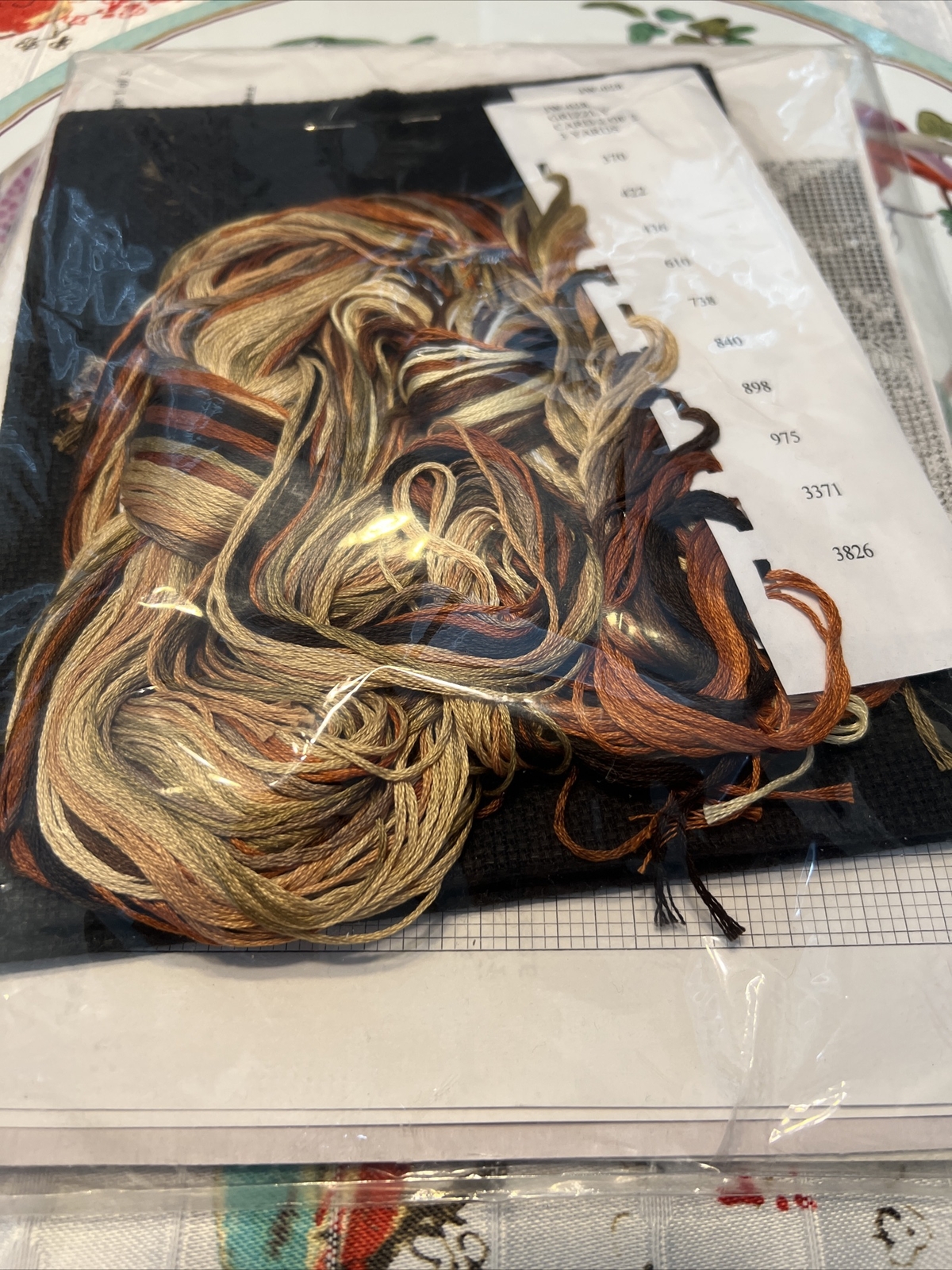 Kustom Krafts Cross Stitch Kit GRIZZLY Bear Baker Wildlife Art Jeanette ...