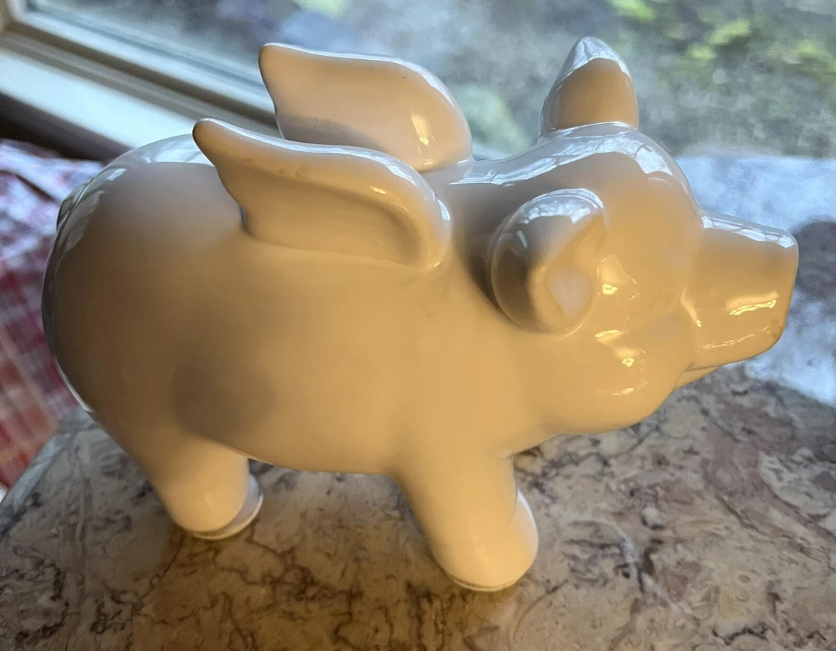 Ceramic Pig With Wings