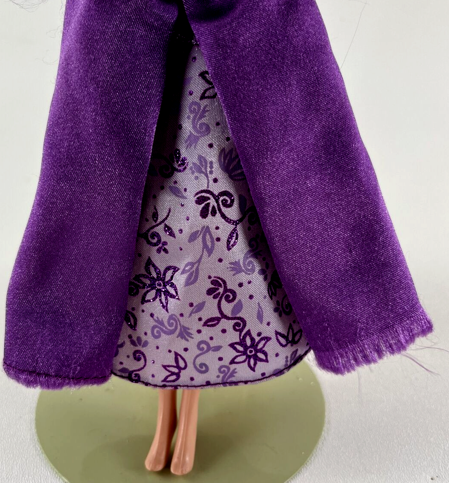 Disney Rapunzel Doll 11” Tangled 10" Long Hair Princess Purple Dress ...