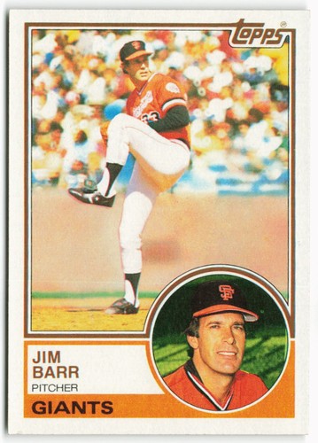 1983 Jim Barr Topps - San Francisco Giants | eBay