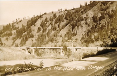 RPPC Old Oregon Trail in the Blue Mountains, Oregon Sepia Postcard | eBay