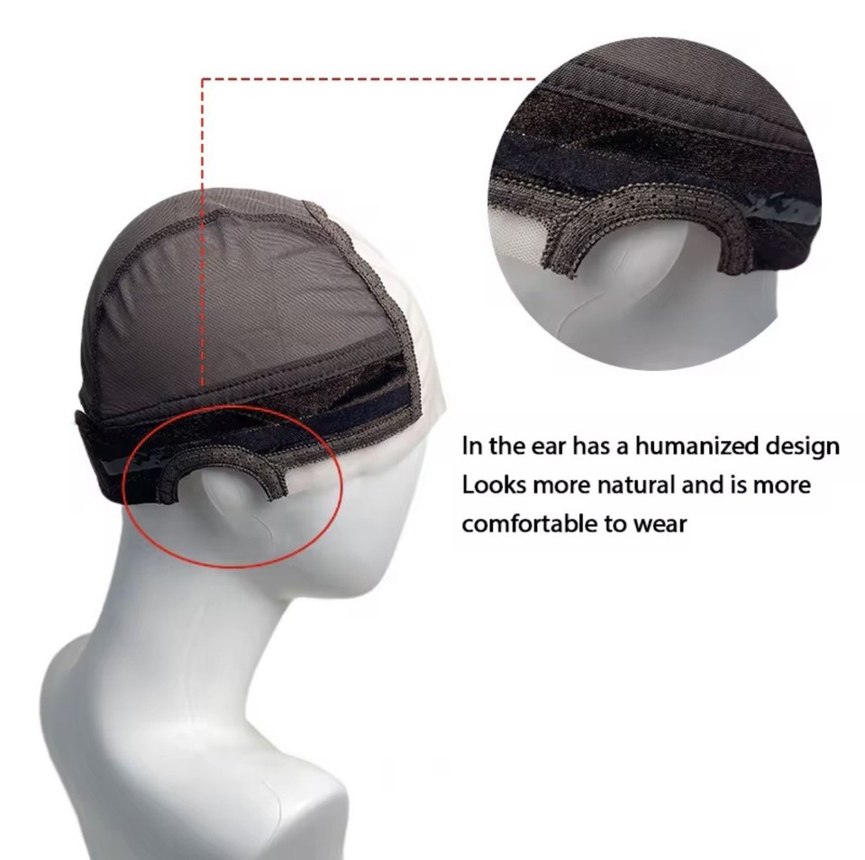 Reusable Wig Grip Cap with Silicone Strips for Extra Security, Brown ...
