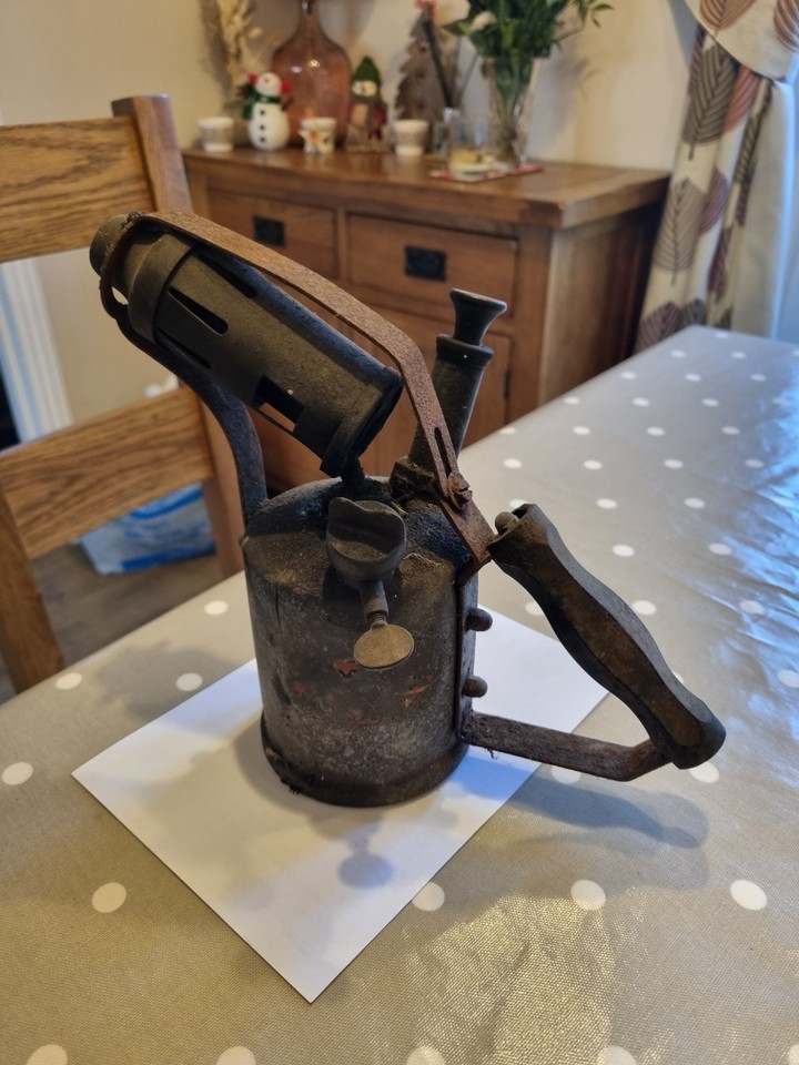 Vintage Brass Taymax paraffin Blow Torch Blow Lamp. Barn find. Patina ...