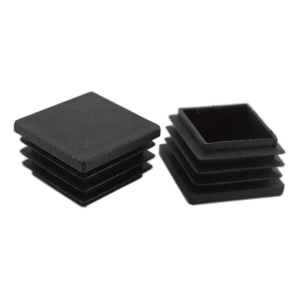 20/50PCS Square Plastic End Caps Blanking Plugs Tube Box Section ...