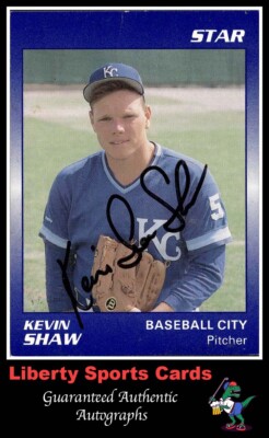 1989 Star Kevin Shaw #63 Authentic Autographed Card Baseball City ...